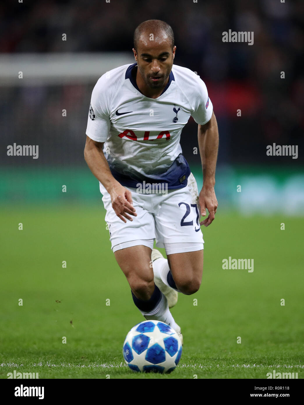 Tottenham Hotspur's Lucas Moura during the UEFA Champions League match ...