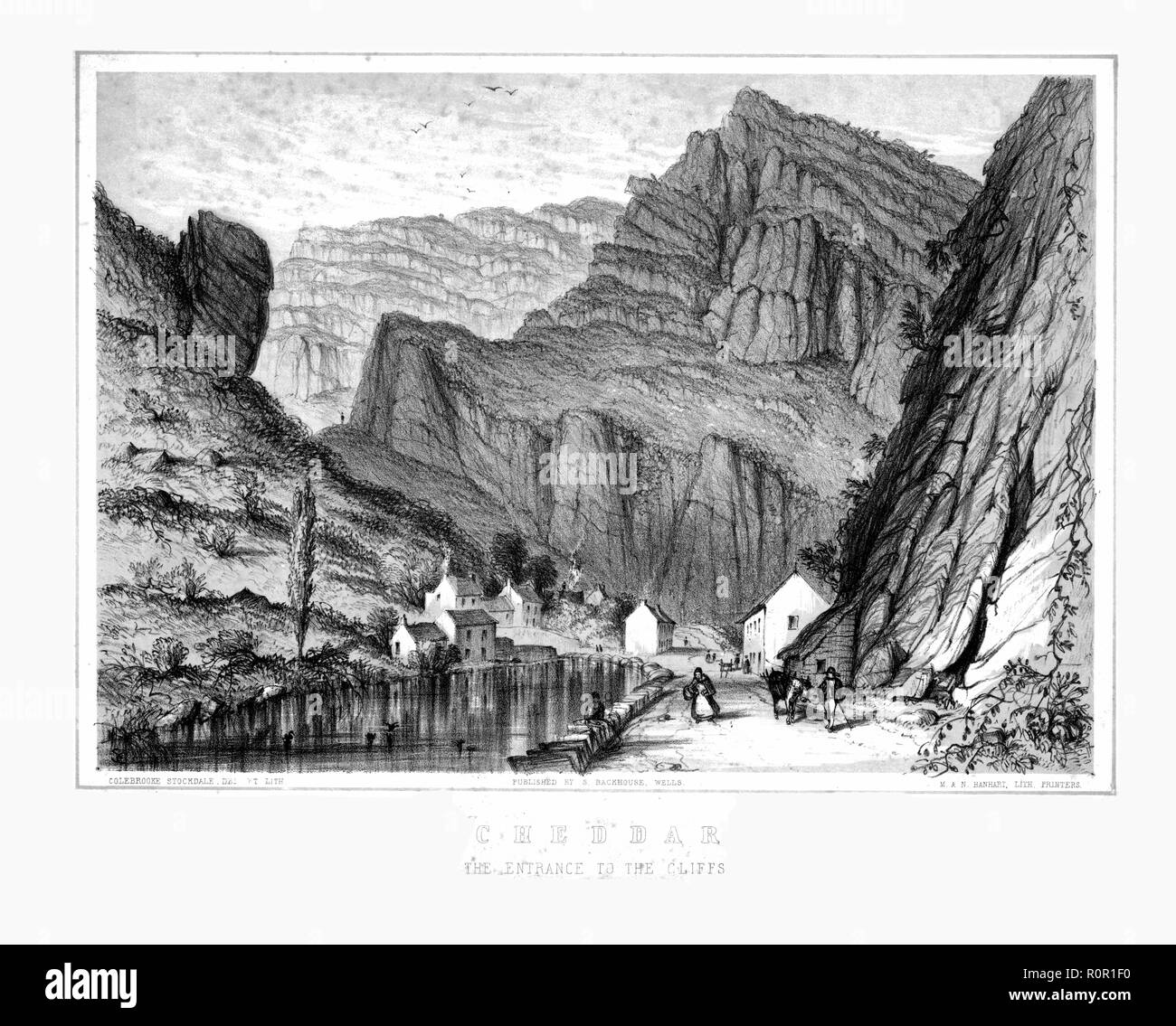 'Cheddar, The entrance to the Cliffs', 19th century. Creator ...