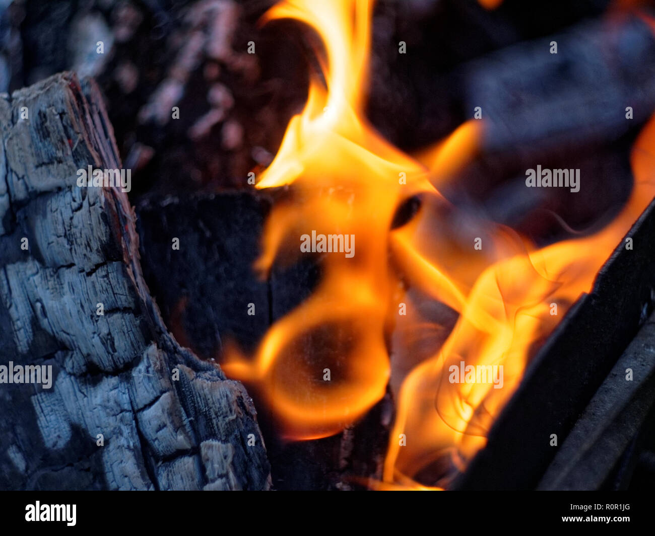 Fire barbecue wood hi-res stock photography and images - Alamy