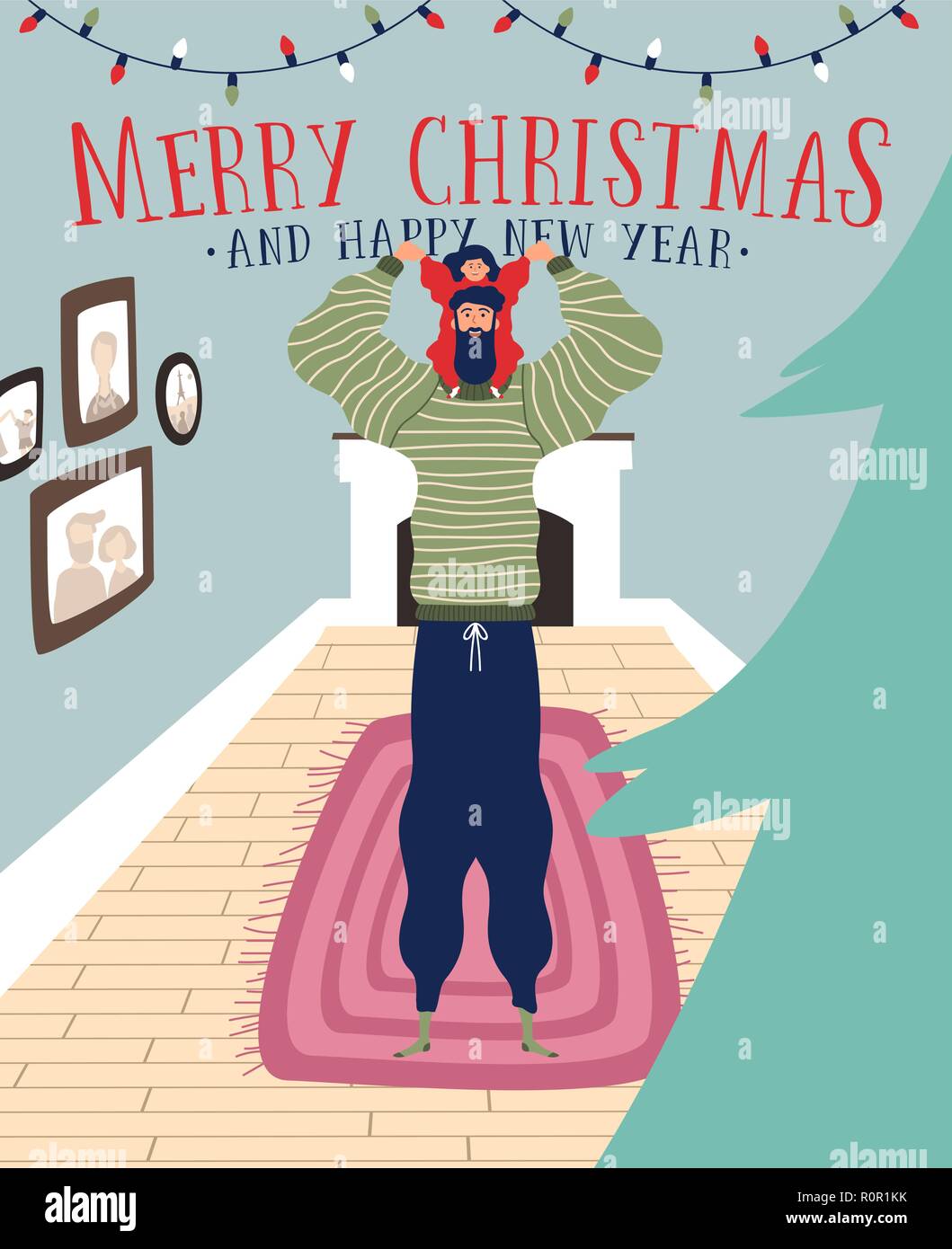 Greeting card for dad Stock Vector Images - Alamy