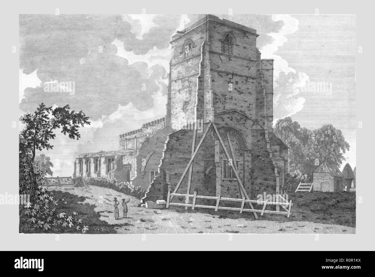 'The North West Aspect of the Priory Church of St. Mary Swine', 1784 ...