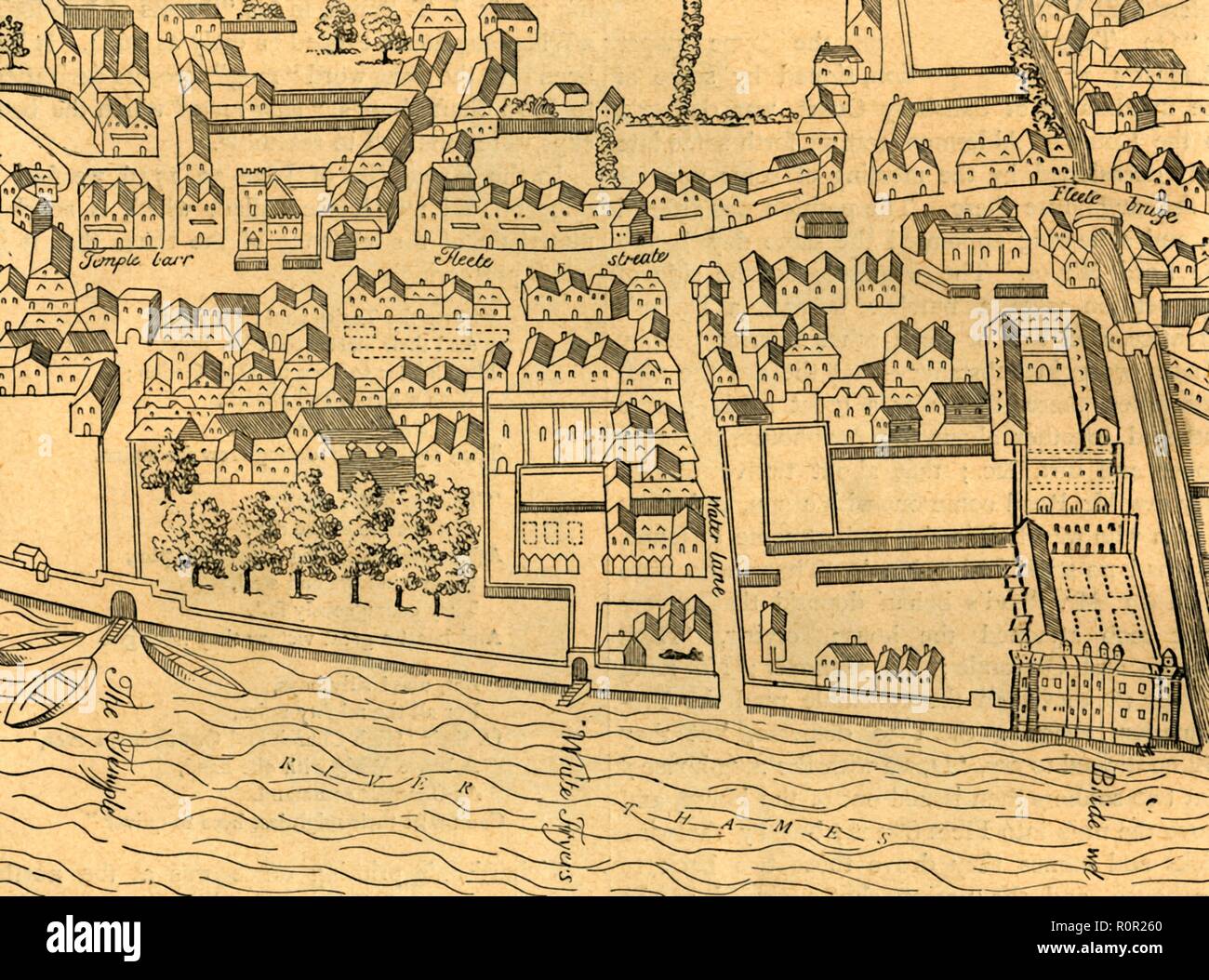 Map of london 16th century hi-res stock photography and images - Alamy