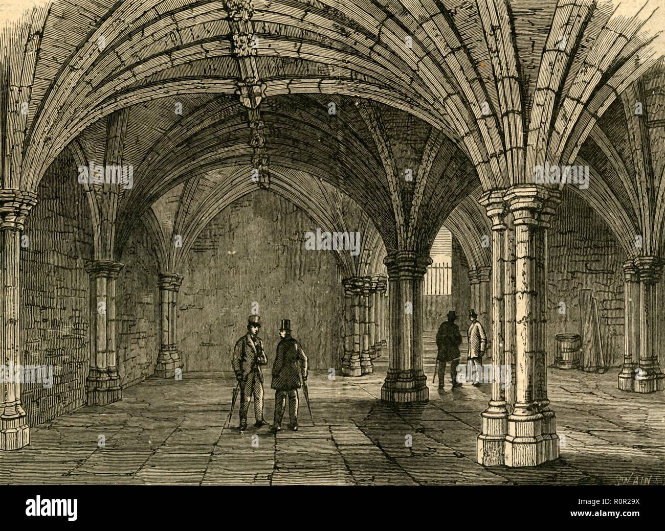 'The Crypt of Guildhall', 1897. Creator: Unknown Stock Photo - Alamy