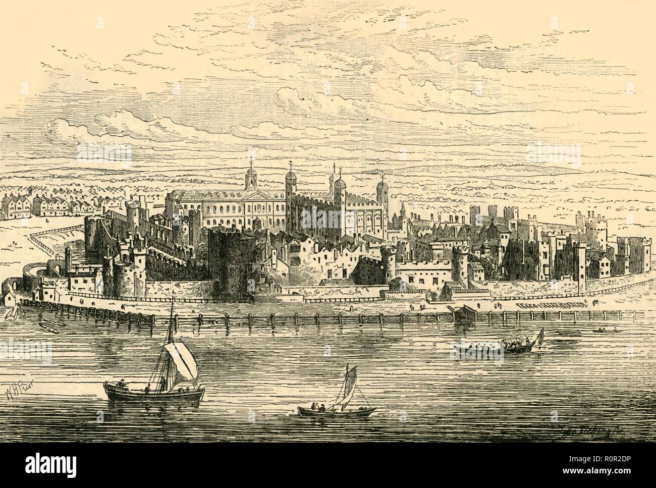 'The Tower of London', (c1872). Creator: Unknown Stock Photo - Alamy