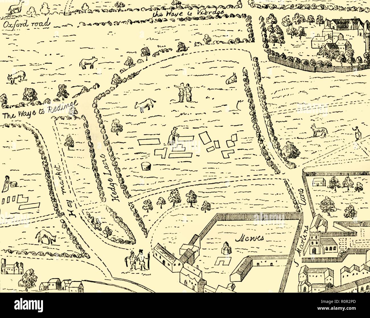 Old map leicester hi-res stock photography and images - Alamy