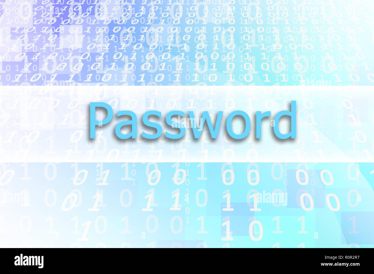 The text inscription Password is written on a semitransparent field ...