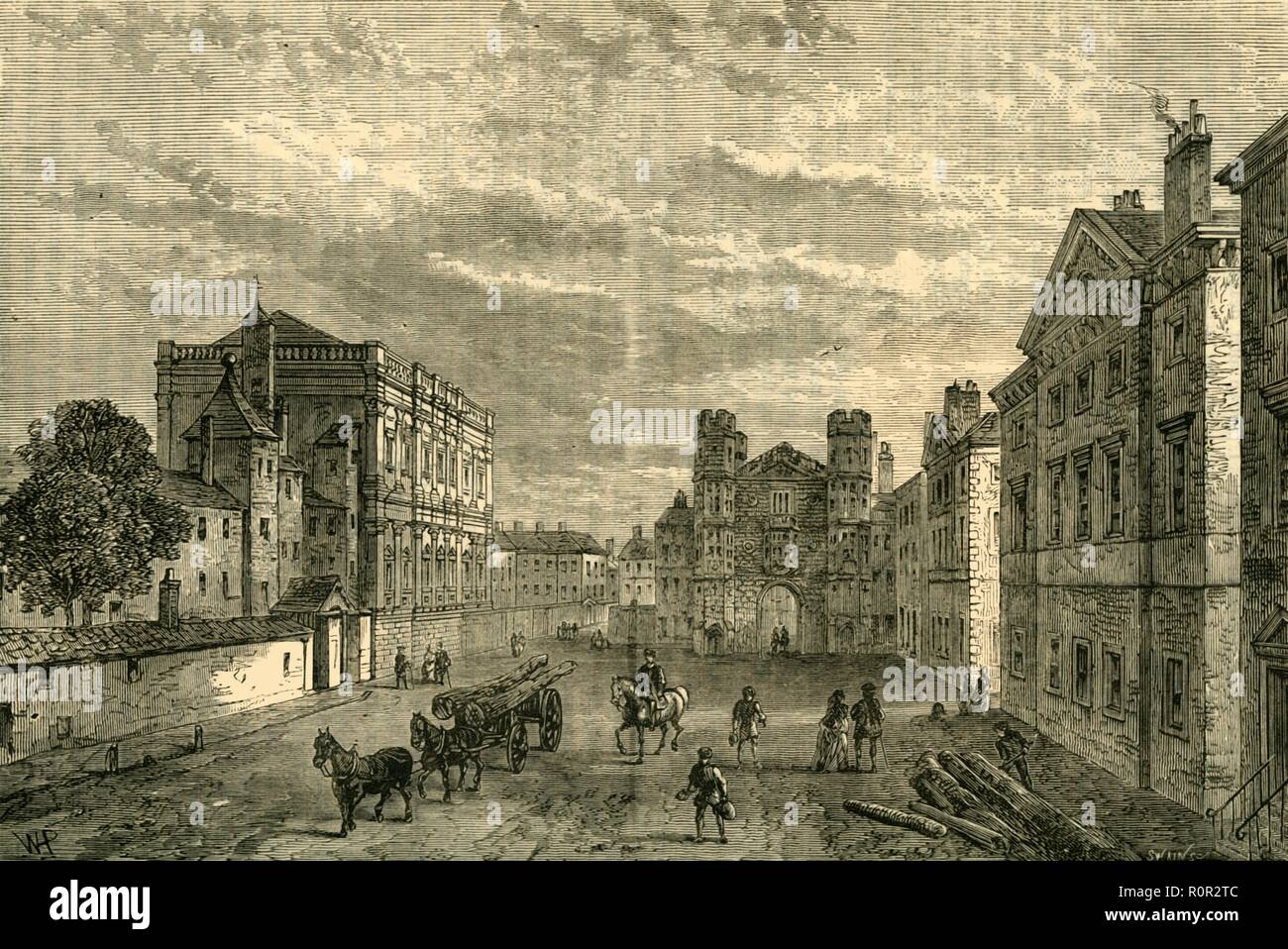 'Whitehall, Looking Towards the Holbein Gateway', (1881). Creator ...