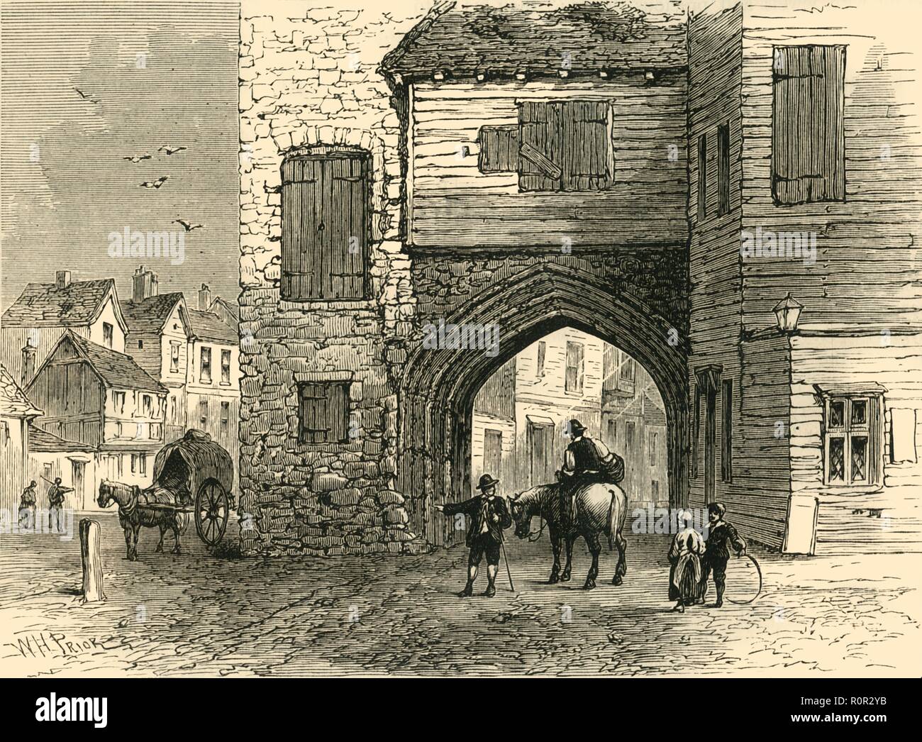 Entrance priory church st hi-res stock photography and images - Alamy