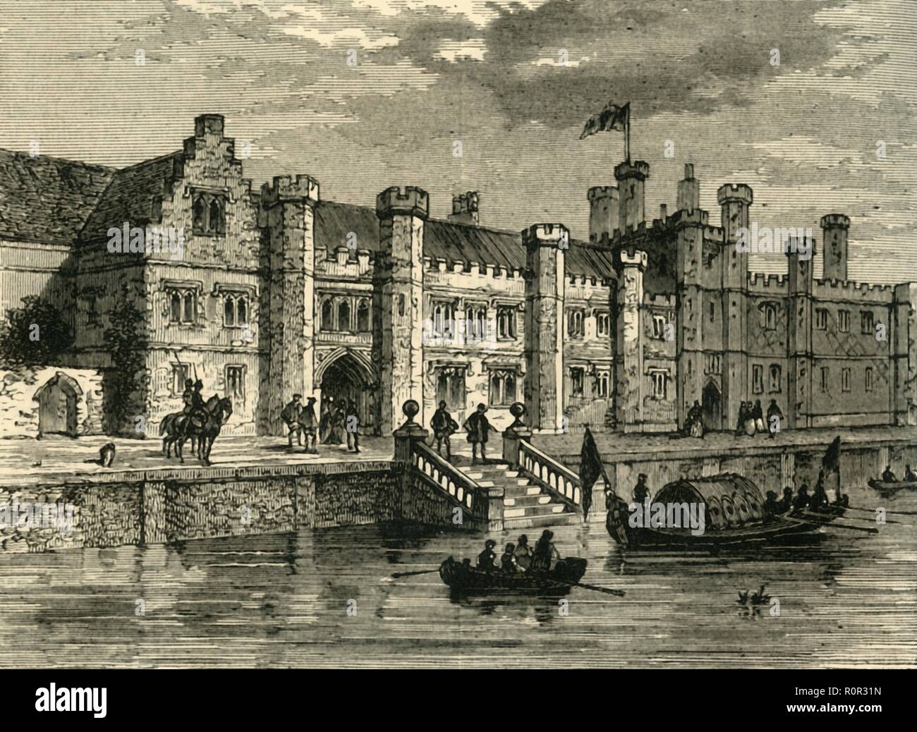 'Old Palace of Greenwich, in 1630', (c1878). The Palace of Placentia ...
