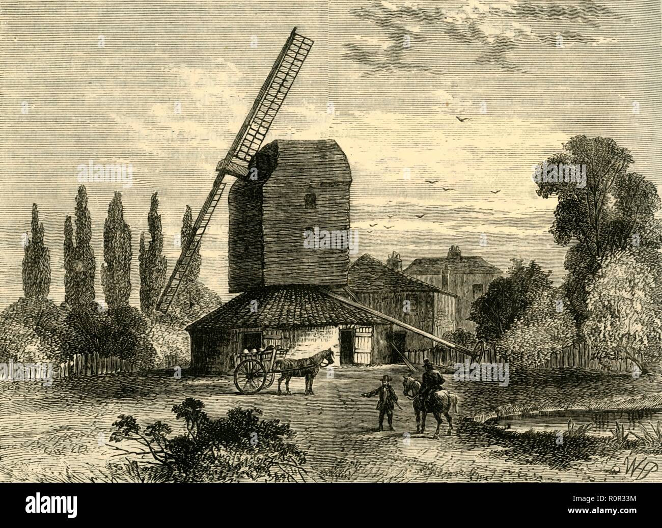 'Old Camberwell Mill', (c1878). Creator: Unknown Stock Photo - Alamy