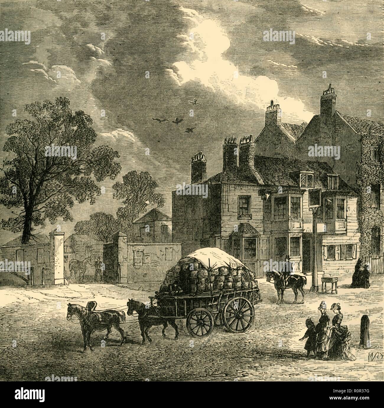 'The Red Cow Inn, Hammersmith', (c1878). Creator: Unknown Stock Photo ...