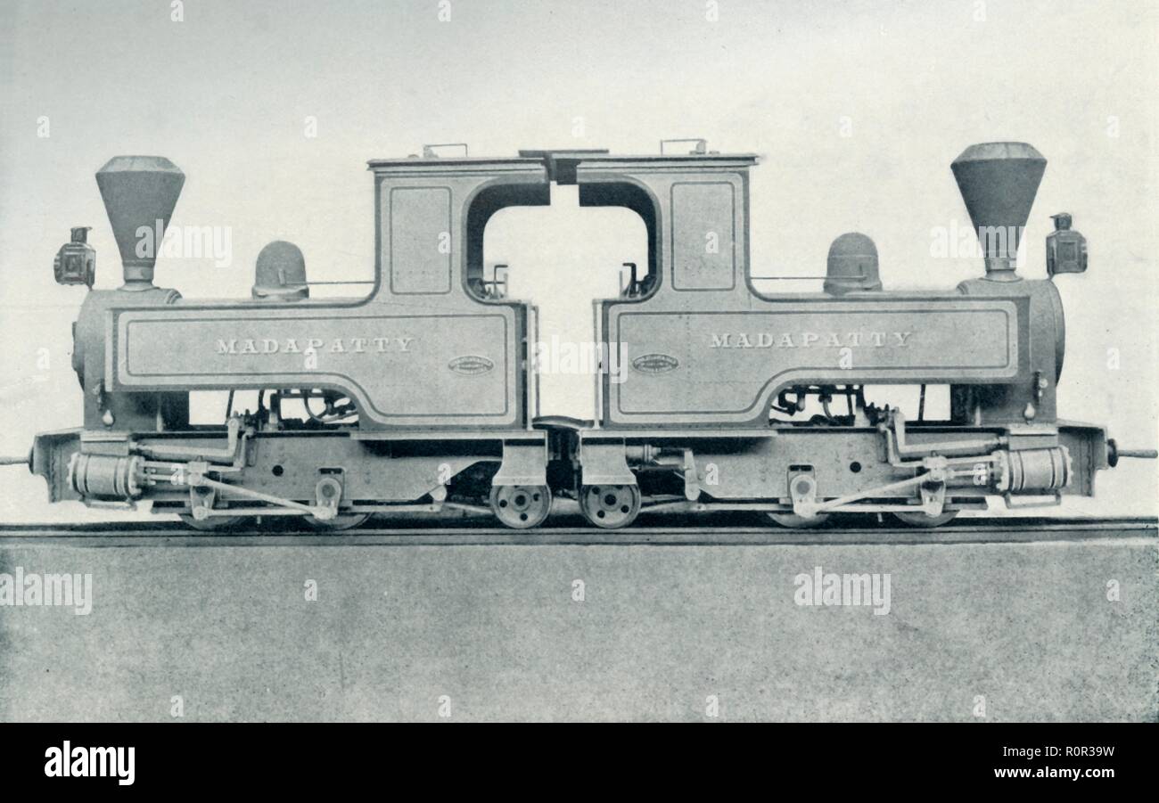 'A Double Locomotive', 1922. Creator: Unknown Stock Photo - Alamy