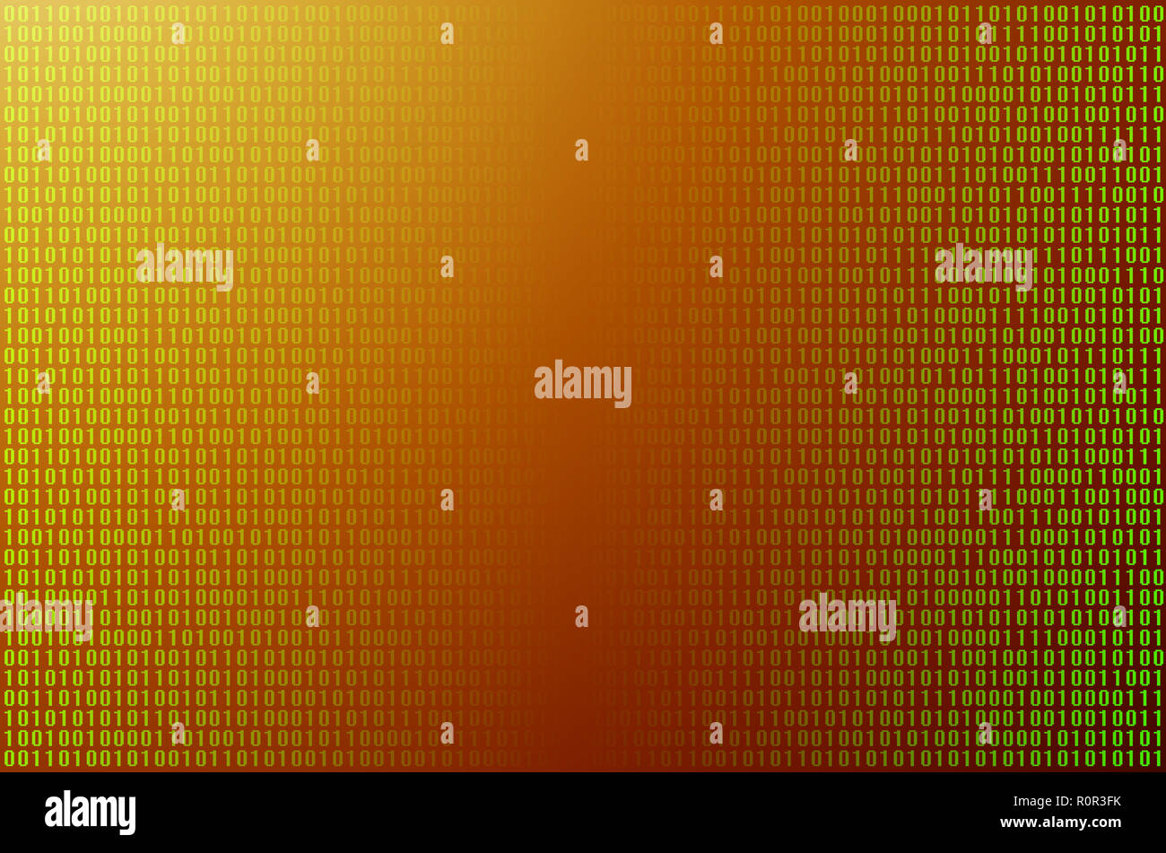 An Image Of A Binary Code Made Up Of A Set Of Green Digits On A Black Background Toned Stock