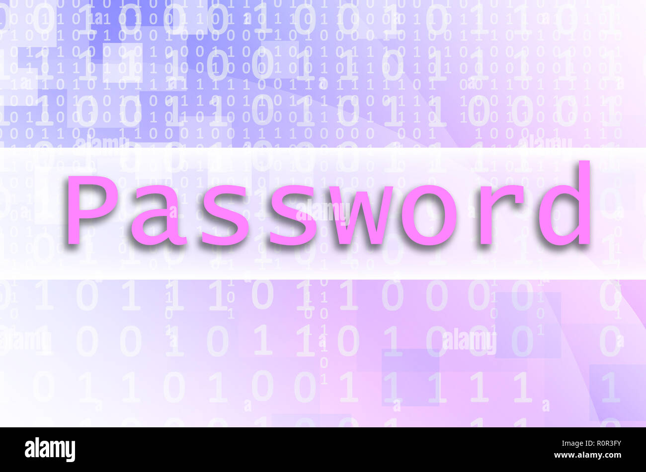 The text inscription Password is written on a semitransparent field ...