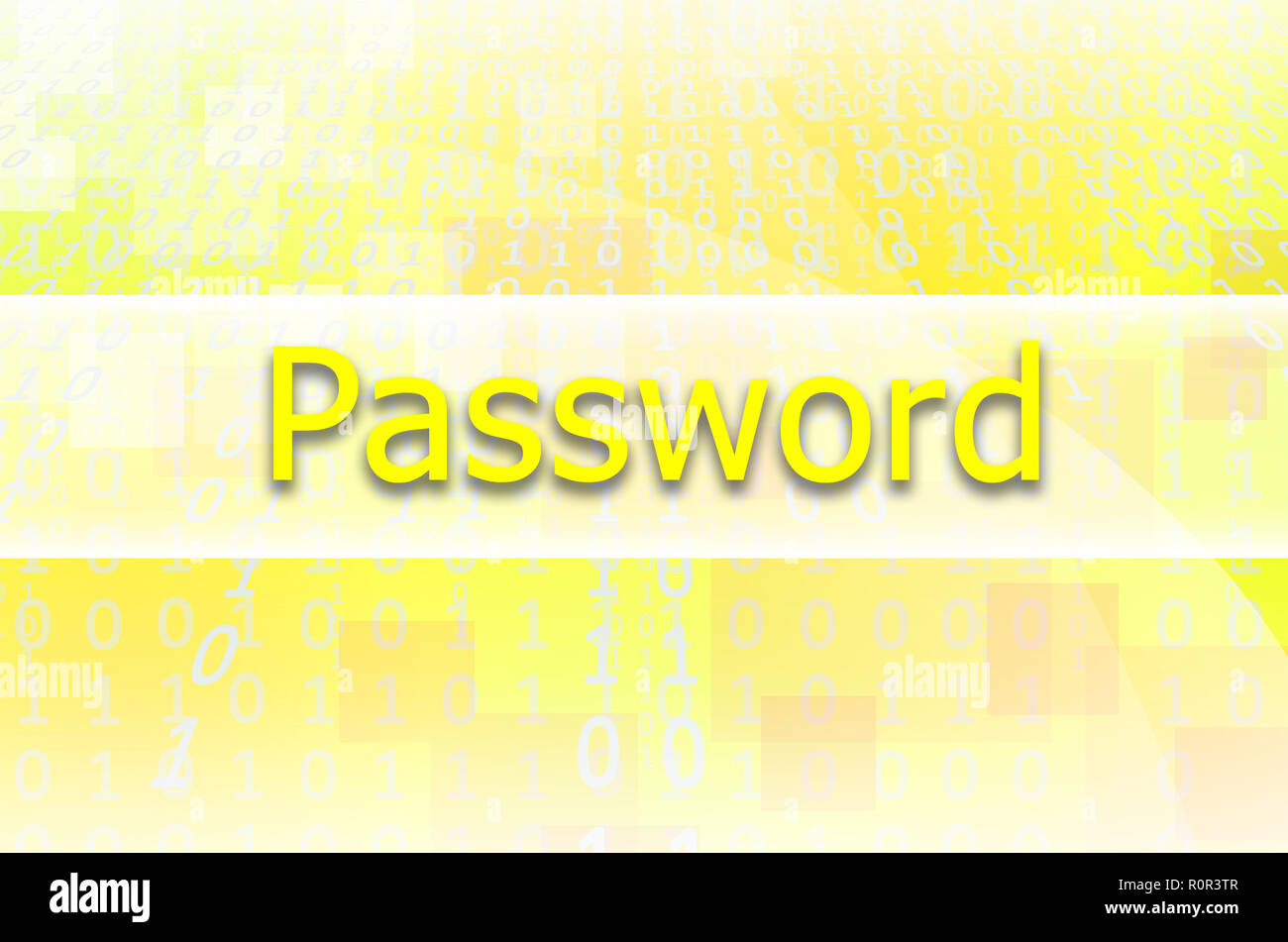 The text inscription Password is written on a semitransparent field ...