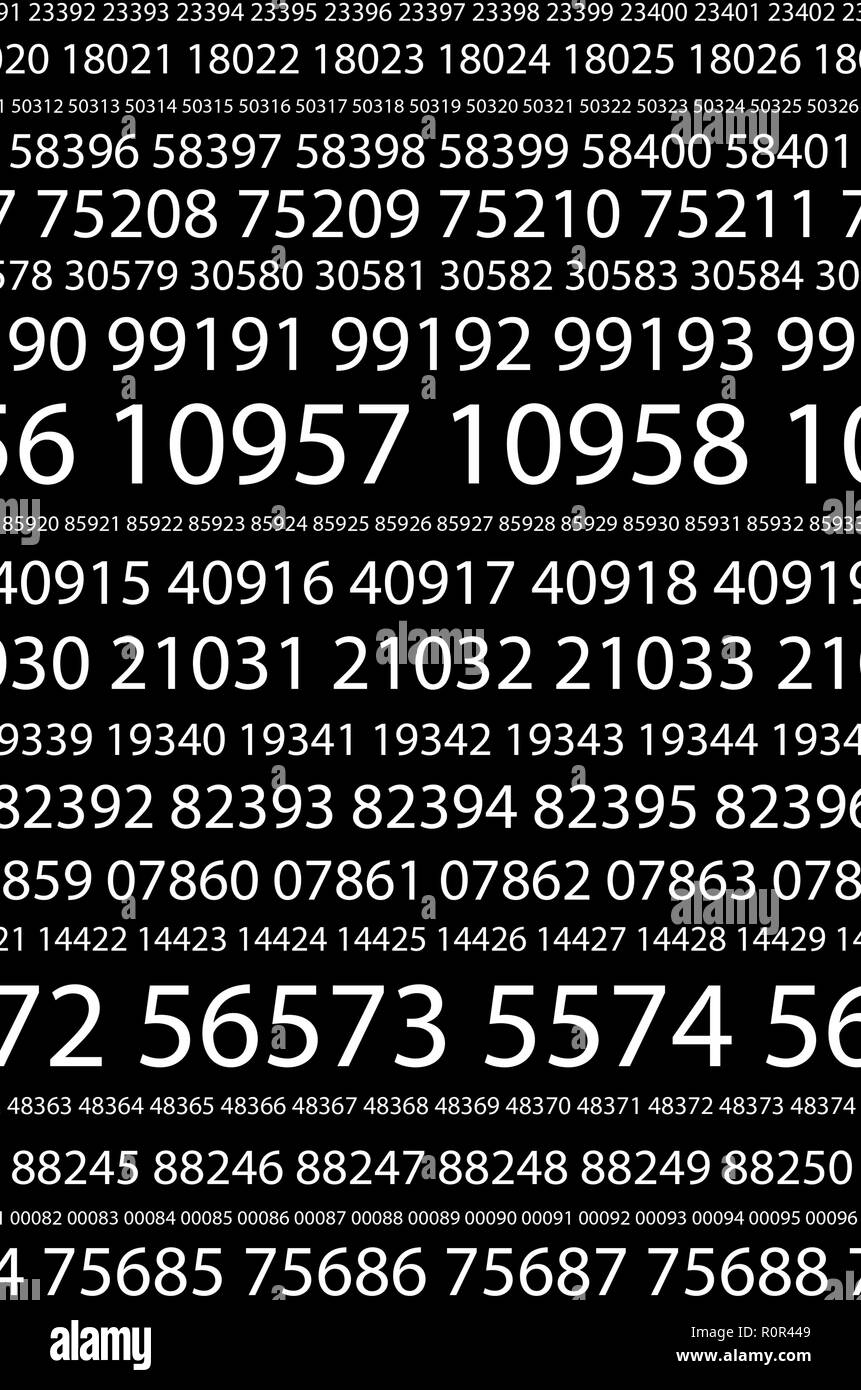 illustration of mathematical numbers on white background Stock Photo ...