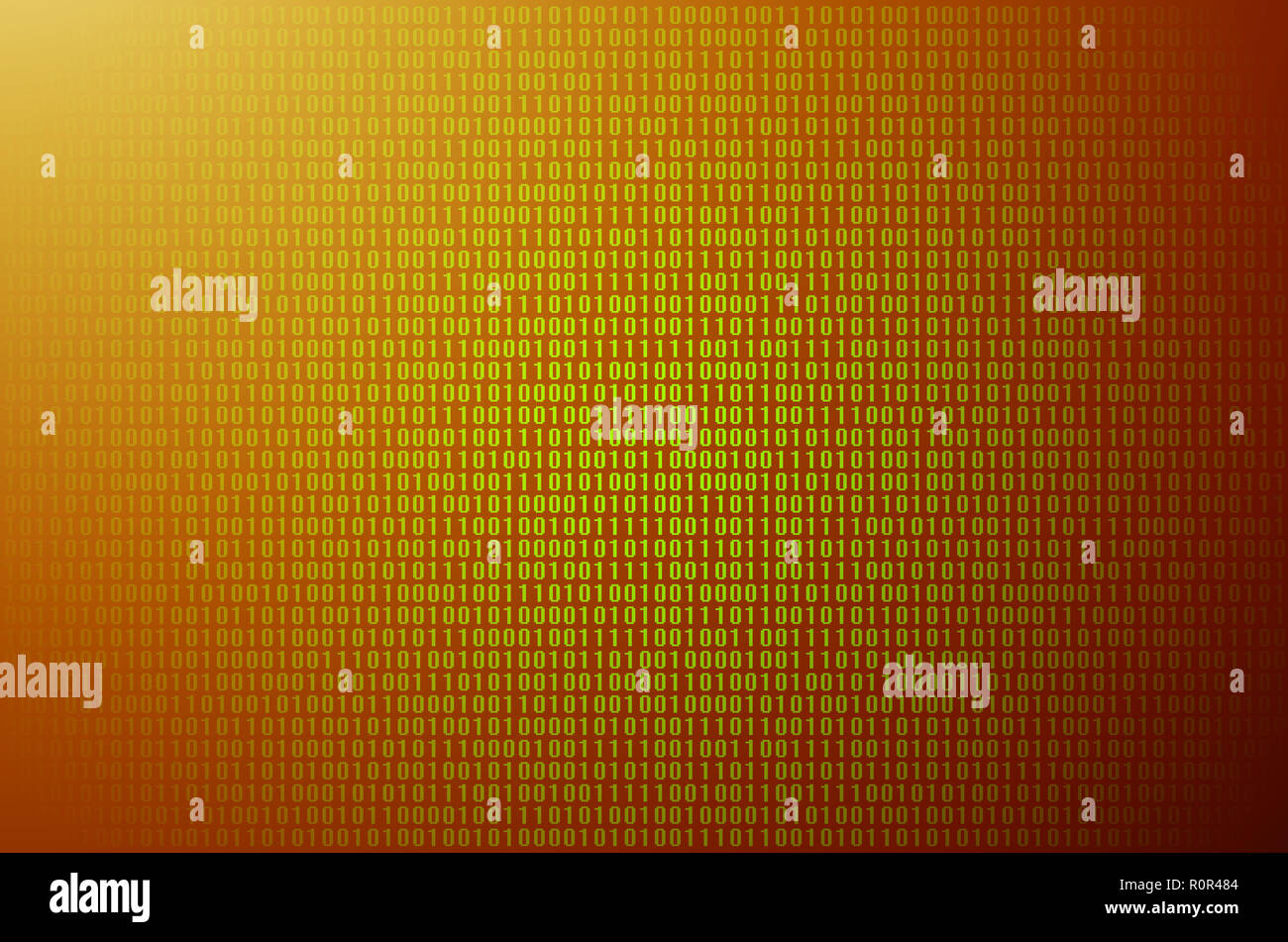 An Image Of A Binary Code Made Up Of A Set Of Green Digits On A Black Background Toned Stock
