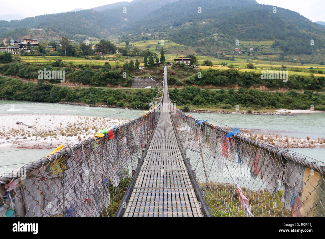 Punakha Suspension Bridge, Punakha, Bhutan Stock Photo - Alamy