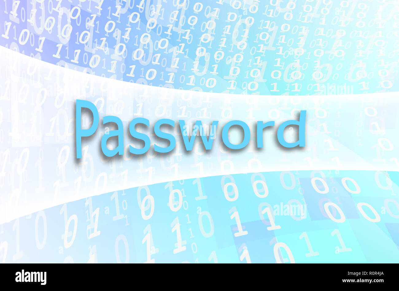 The text inscription Password is written on a semitransparent field ...