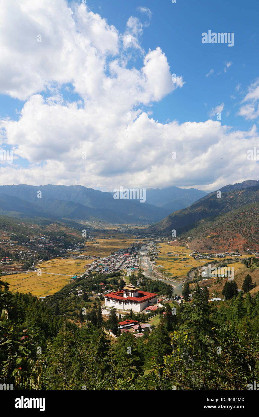 Paro Valley, Zuri Dzong Hike, Bhutan Stock Photo - Alamy