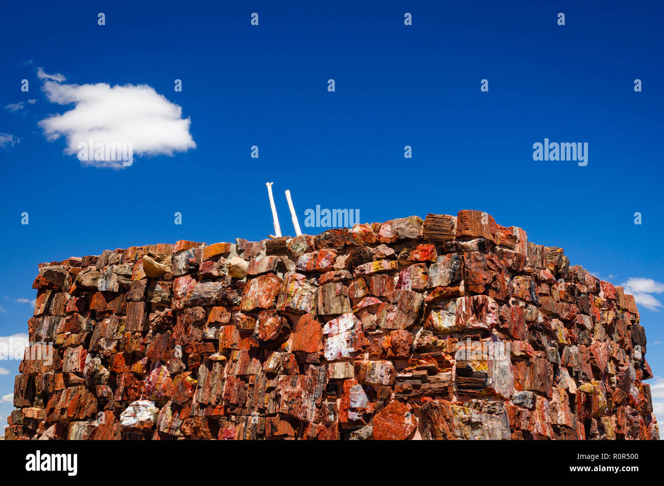 Agate House, Petrified Forest National Park, Arizona USA Stock Photo ...