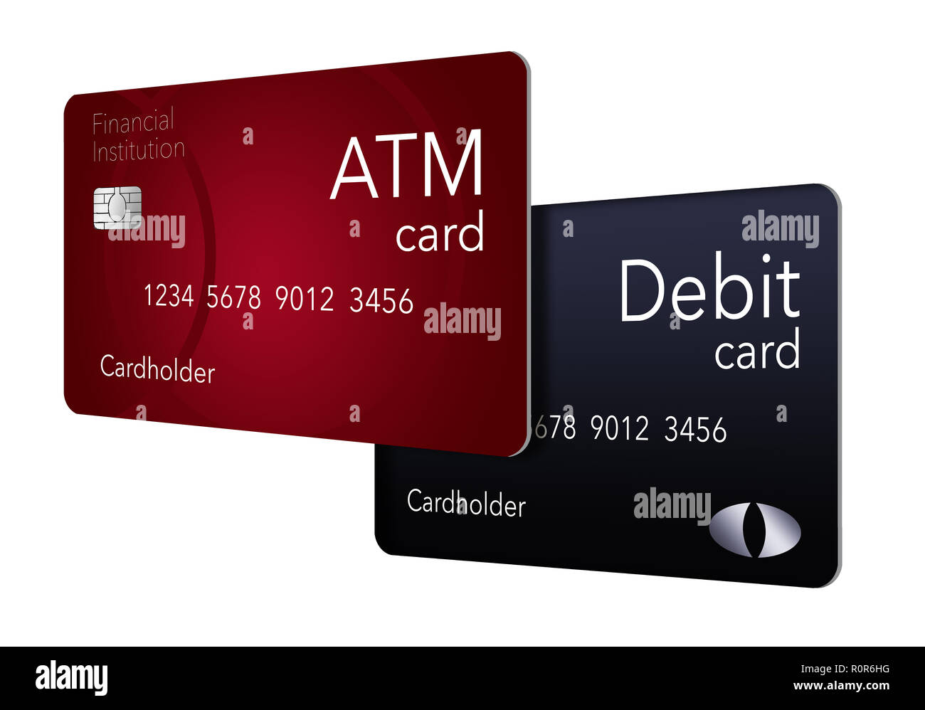 Here is an ATM card which is shown with a debit card which is often ...