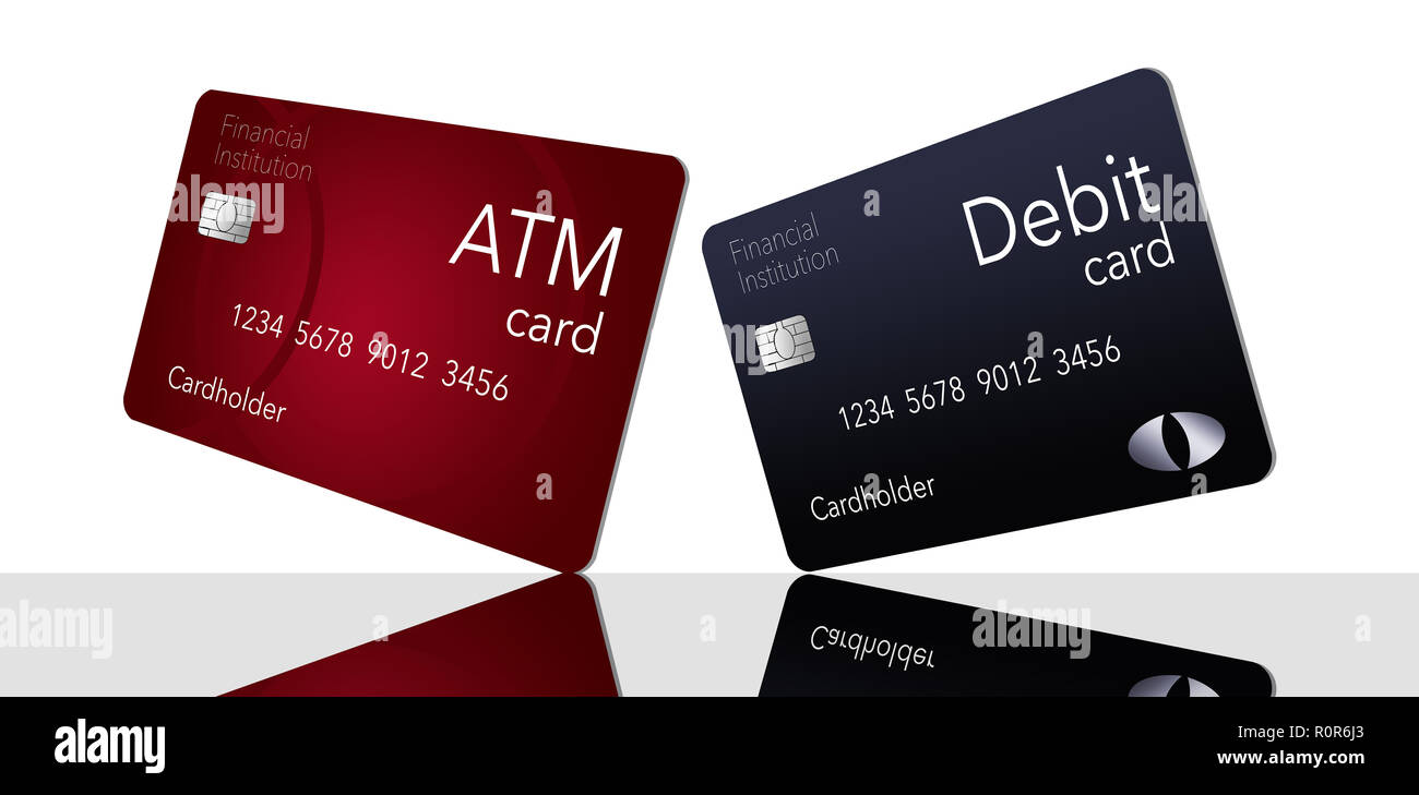 Here is an ATM card which is shown with a debit card which is often ...