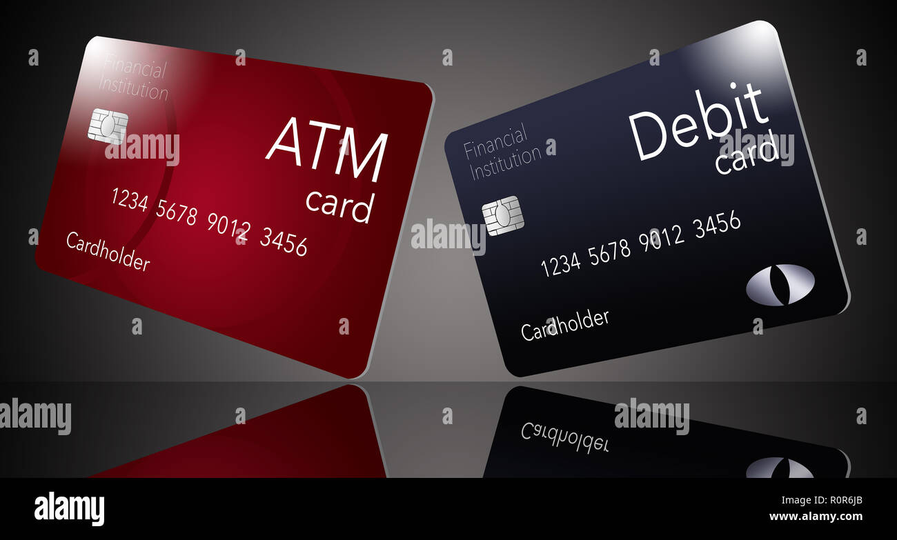 Here is an ATM card which is shown with a debit card which is often ...