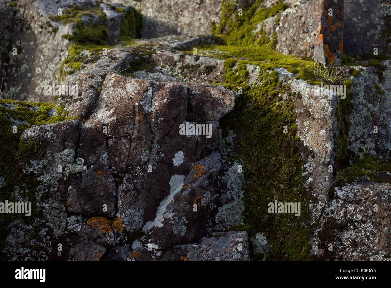 Mossy stone wall hi-res stock photography and images - Alamy