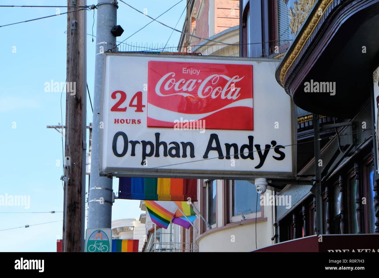 Orphan Andy's old-fashioned diner, Jane Warner Plaza, at the corner of ...