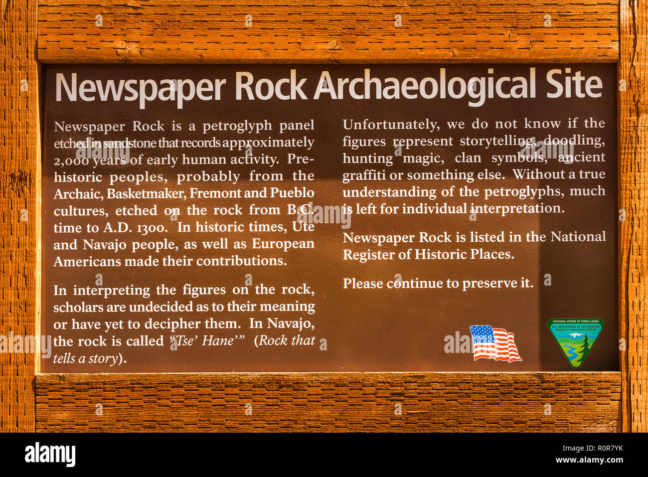 Newspaper rock state historical monument hi-res stock photography and ...