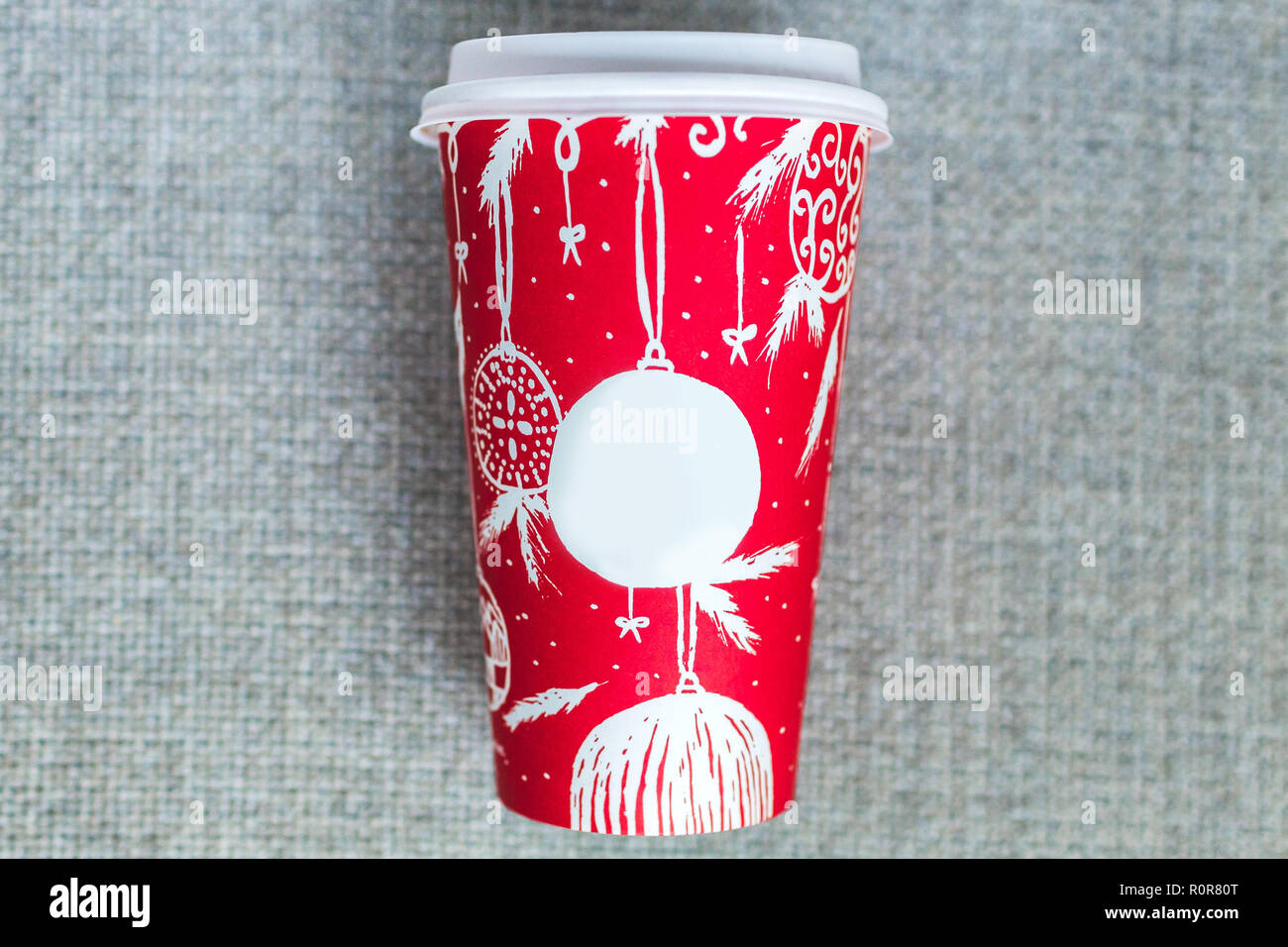 Red Paper Coffee Cup