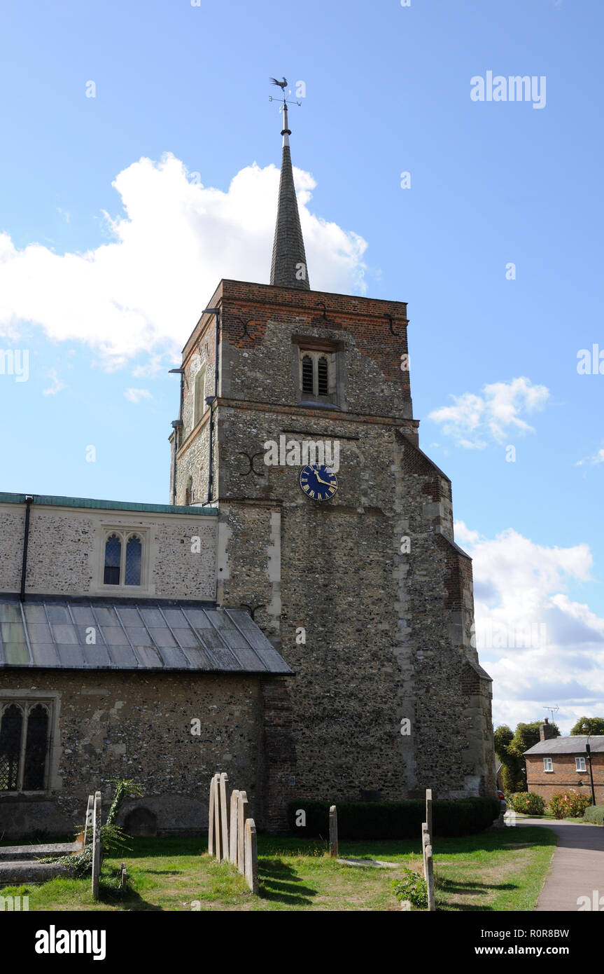 St Leonard’s Church, Flamstead, Hertfordshire, was restored in the late ...