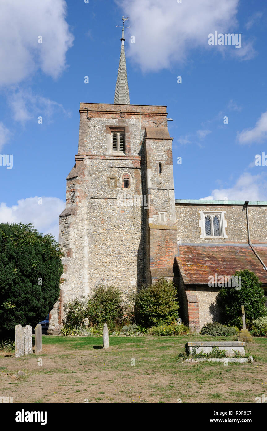 St Leonard’s Church, Flamstead, Hertfordshire, was restored in the late ...