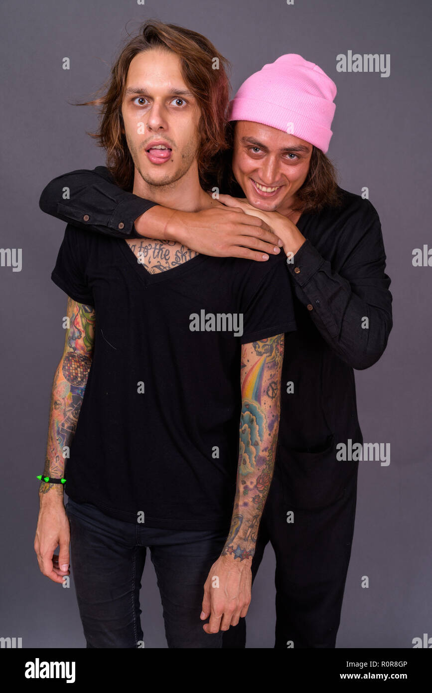 Homosexual men hugging hi-res stock photography and images - Alamy