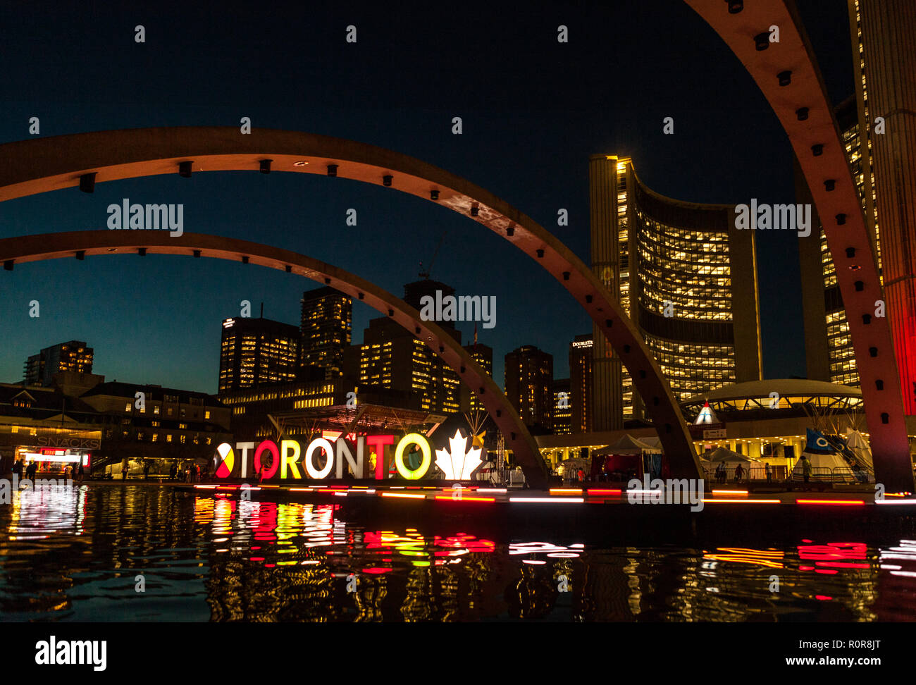 Toronto, CANADA - October 10, 2018: Toronto Sign City Hall Nathan ...