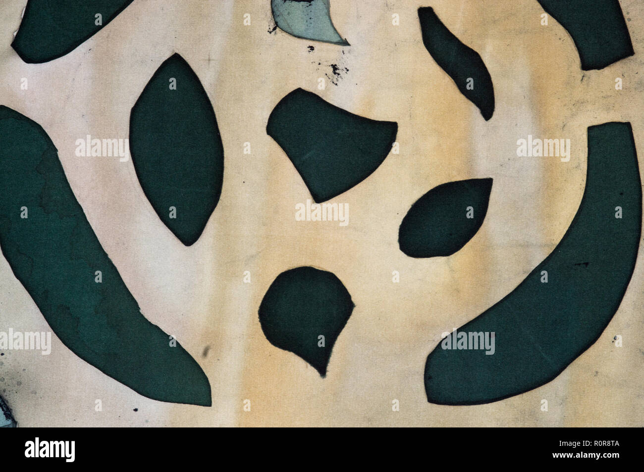 Ornament, fragment, hot batik, background texture, handmade on silk ...