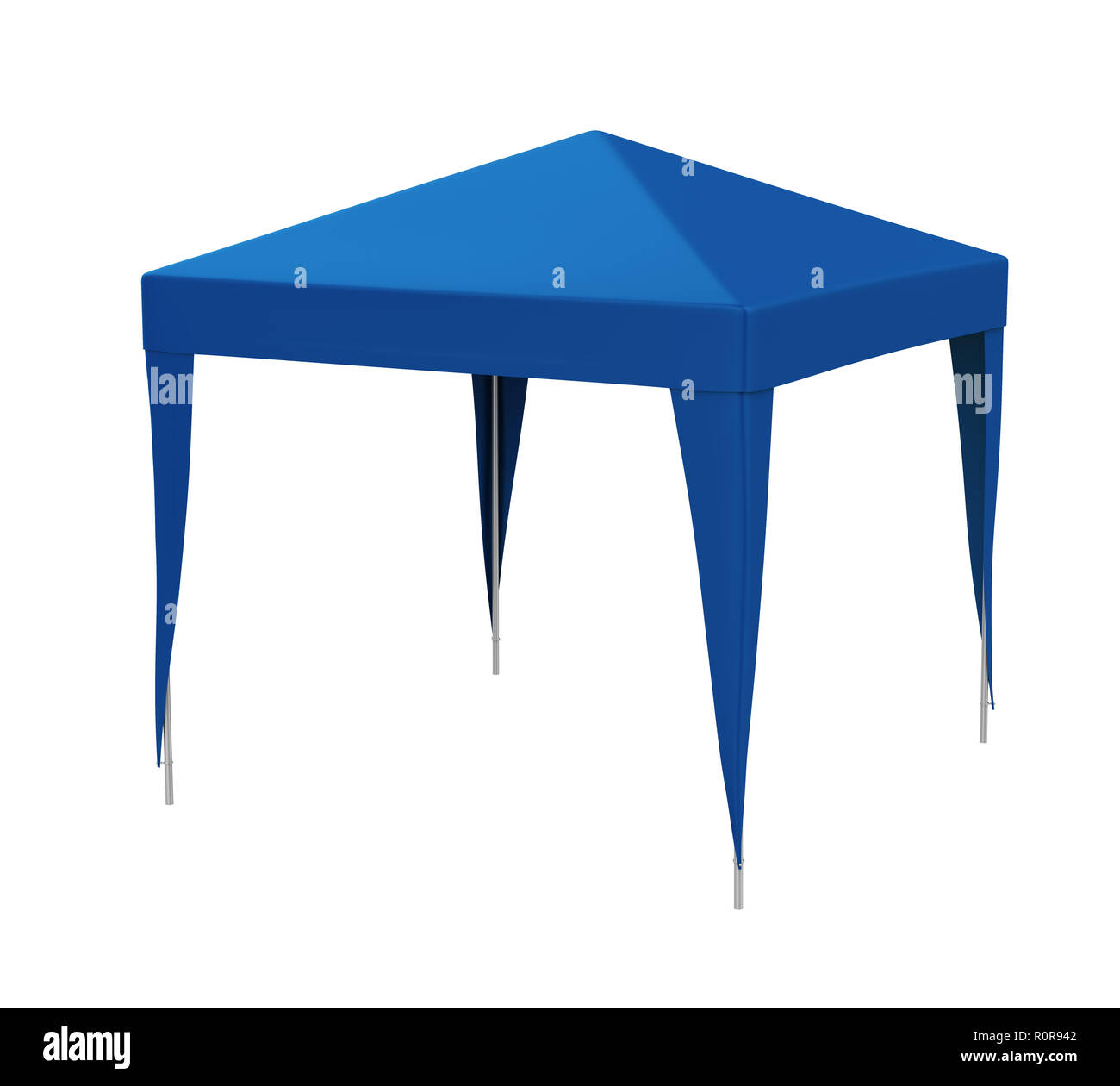 Blue Canopy Tent Isolated Stock Photo - Alamy