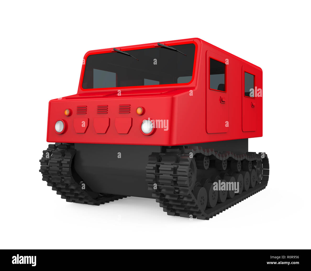 Tracked Rescue Vehicle Isolated Stock Photo - Alamy