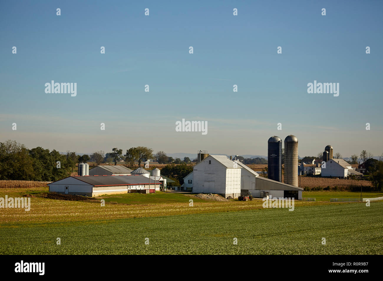 A farm in Pennsylvania Dutch Country at Farmersville,Lancaster County ...