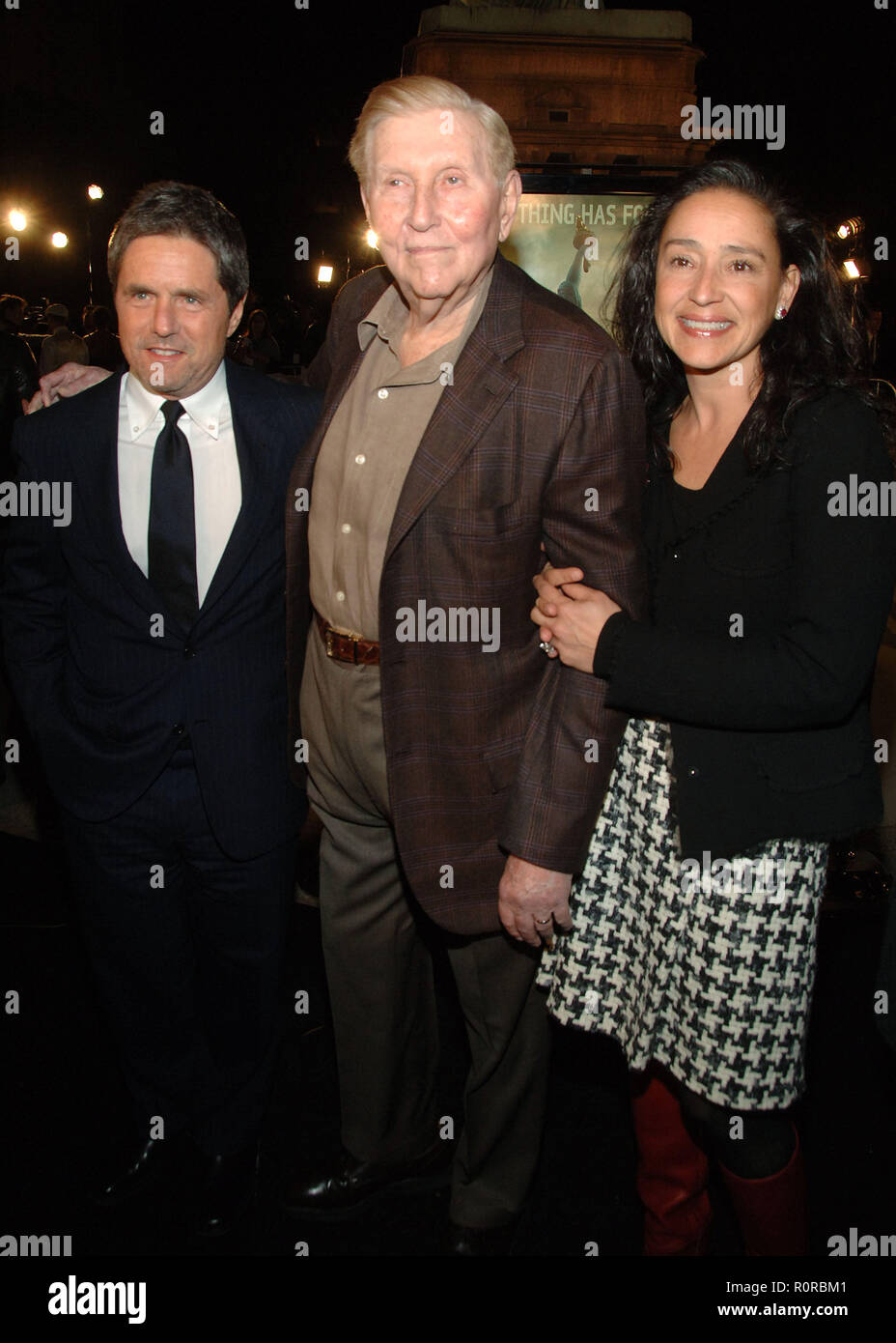 Brad Gray, Sumner Redstone and wife arriving at the CLOVERFIELD ...