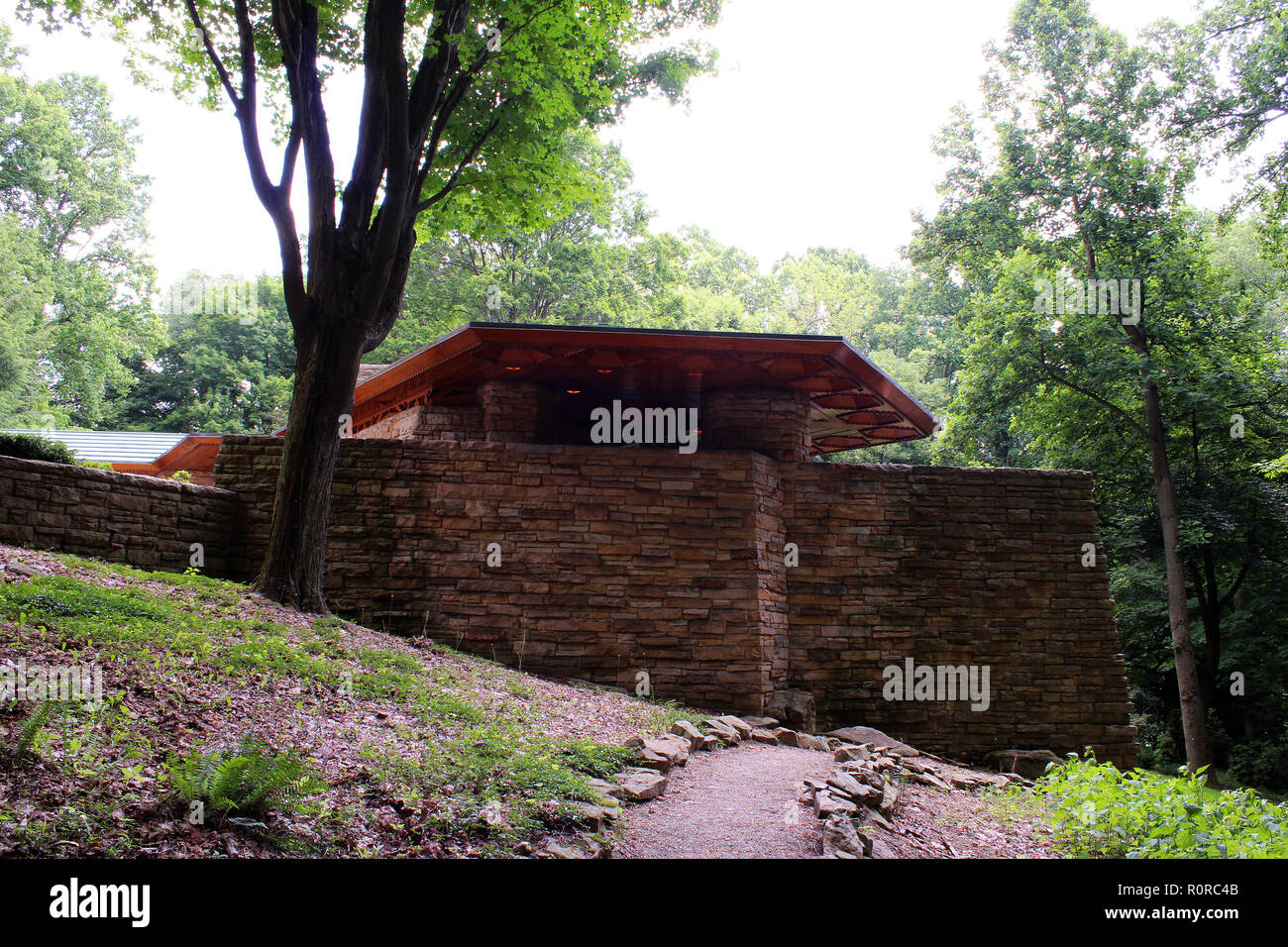Exterior of Kentuck Knob, aka Hagan House, designed for the Hagan ...