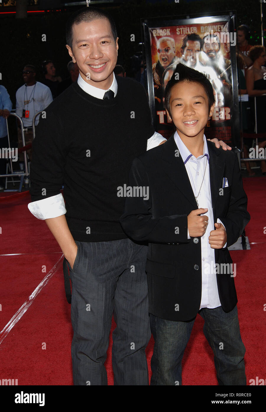Reggie Lee and Brandon Soo Hoo - Tropic Thunder Premiere at the ...