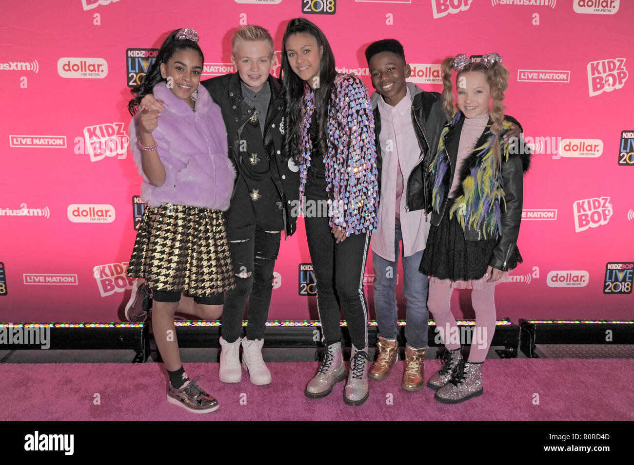NEW YORK, NY - NOVEMBER 04: KIDZ BOP UK Kids (L-R) Lois, Max, Twinkle ...