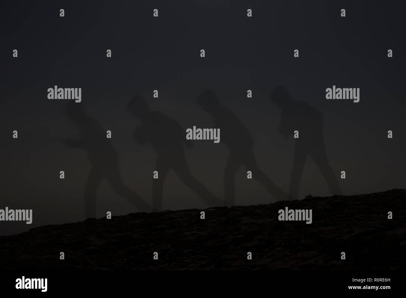 Figure runs in background hi-res stock photography and images - Alamy