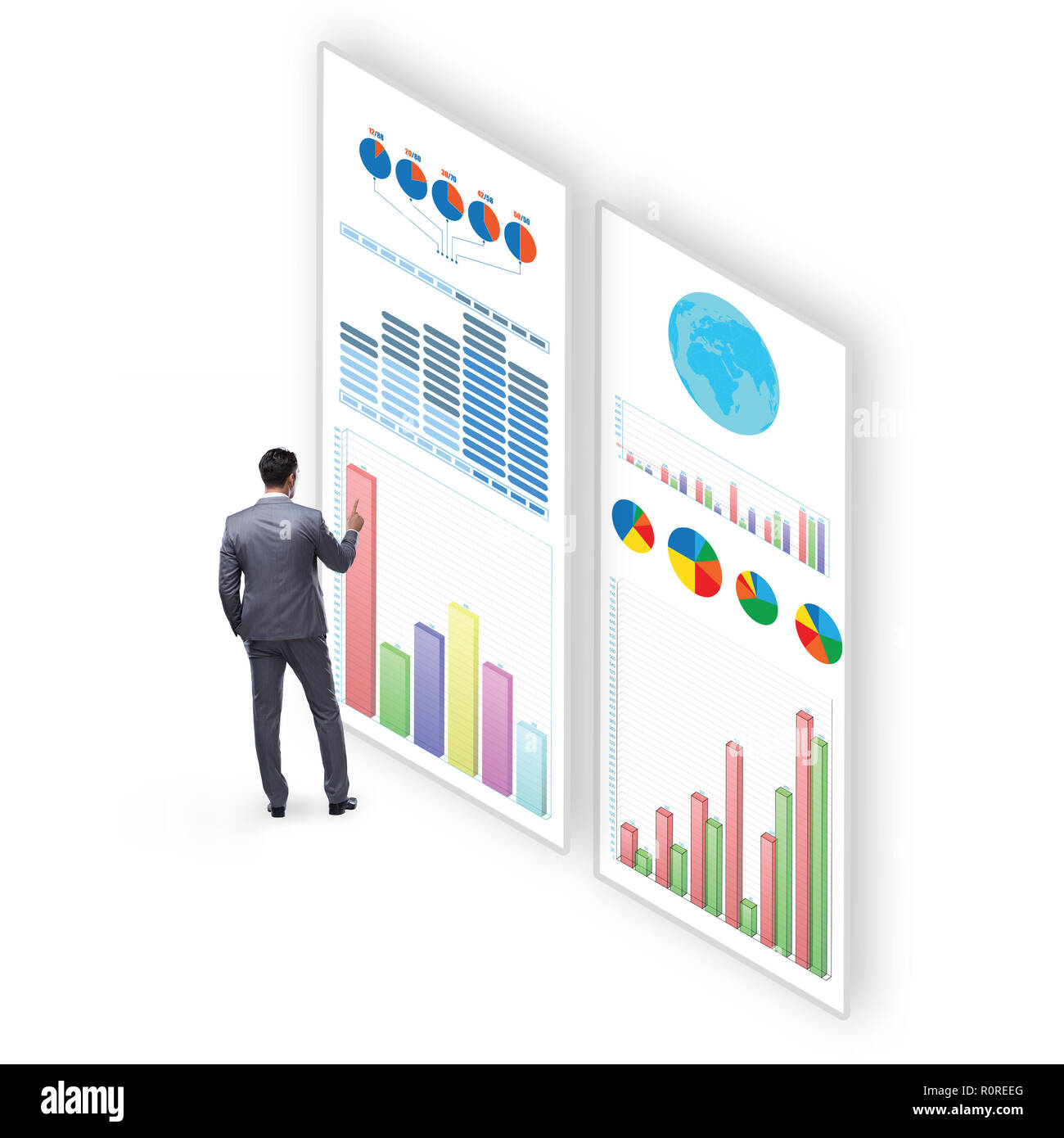 Global business fintech concept Cut Out Stock Images & Pictures - Alamy