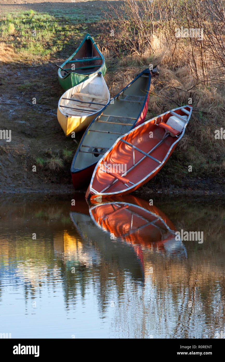 Colorful Boat Reflections Stock Photo - Alamy