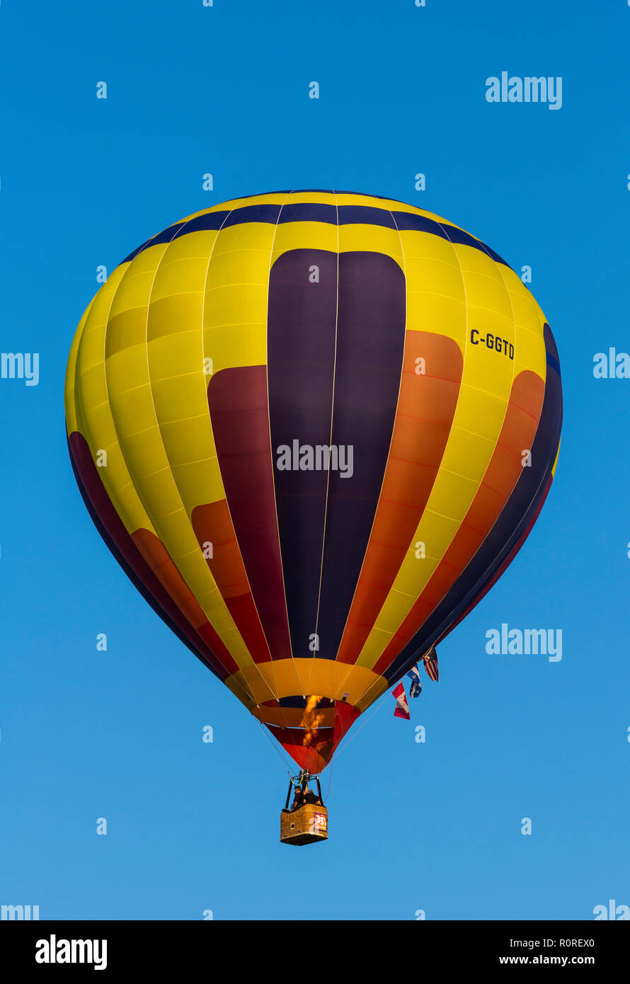 Hot air balloon, Quebec, Canada Stock Photo - Alamy