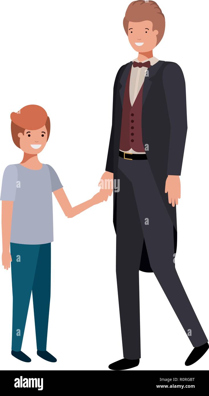 father and son avatar character Stock Vector Image & Art - Alamy