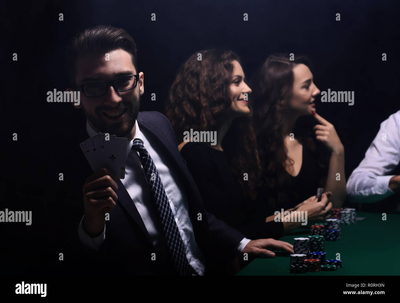 Poker table empty hi-res stock photography and images - Alamy